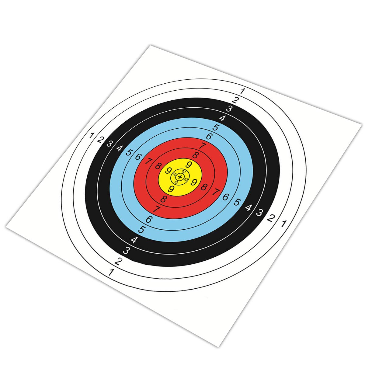 30pcs Targets Multi-Bullseye Shooting Target Longbow Targets Bullseye Archery Shooting Paper Targets Shooting Training Paper Archery Accessories