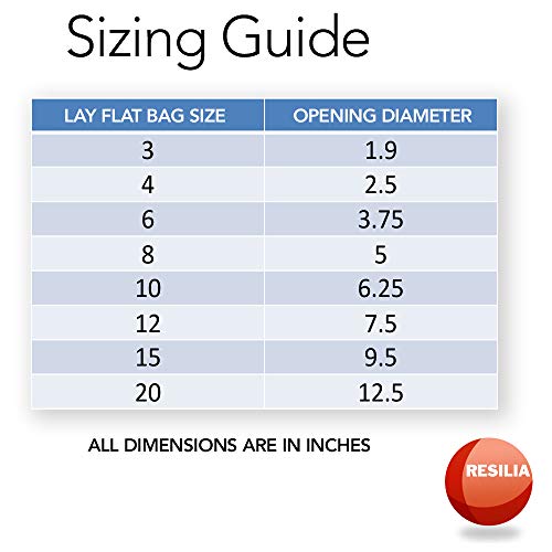 RESILIA Plastic, Leak-Proof Shipping Bags for Live Fish - 4" x 10" 002 mil, Double Bottom Seal, for Freshwater & Saltwater Fish, Case of 100