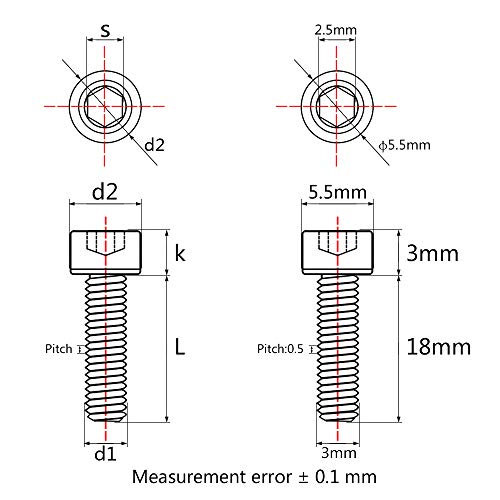 Wanyifa Titanium Ti M3 x 6 8 10 12 15 18mm DIN912 Hexagon Square Head Bolt Screws Pack of 6 (Titanium,M3x12mm)