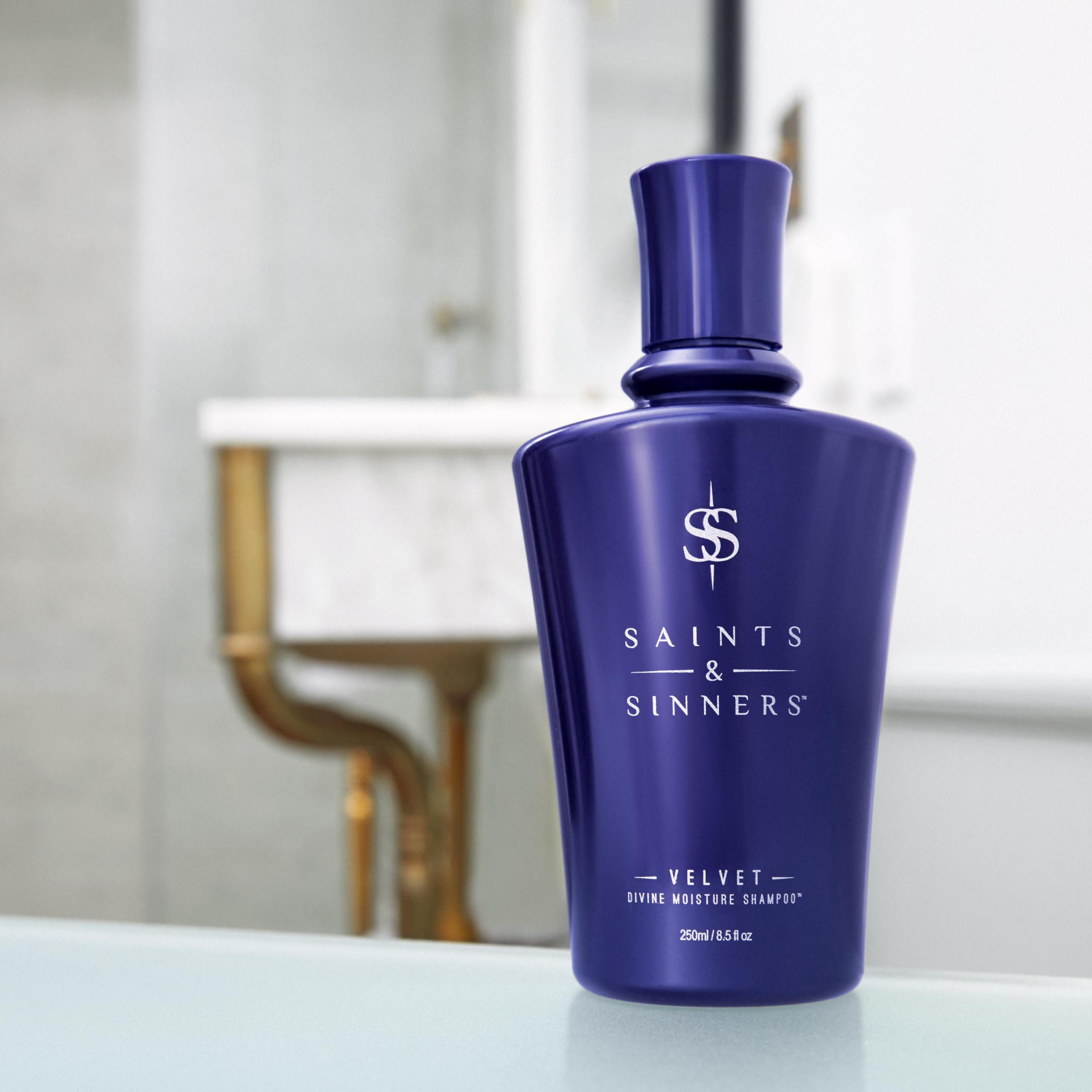 Award Winning Saints & Sinners Velvet Divine Moisture Shampoo for Dry, Damaged, Dull & Colored Treated Hair (8.5 oz)