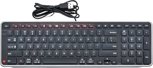 Contour Design Balance Keyboard – Wired, Ergonomic Design - Compact Size, Adjustable Tilt to Support Wrist Strain, Plug & Play PC/Mac