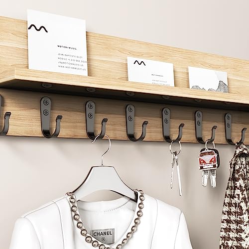 20PCS Wall Hooks for hanging, Metal Wall Hooks for Coats, Coat hooks for Wall, Heavy Duty Single Prong Wall Hooks With 40 Pieces Screws for Hanging Coats,Towel,Backpack,Hat, Dog Leashes,Coffee Mug