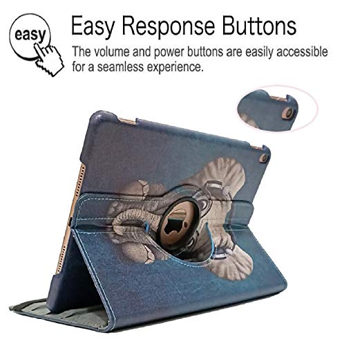 Newraturner Rotating Case for iPad 9th Generation (2021) / 8th Generation (2020) / 7th Gen (2019) 10.2 Inch --360 Degree Rotating Stand Protective Cover, Auto Sleep/Wake Function