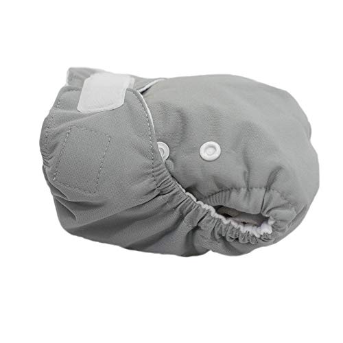 Thirsties Natural Newborn All in One Reusable Cloth Diaper, Hook & Loop Closure, Rainbow (5-14 lbs)