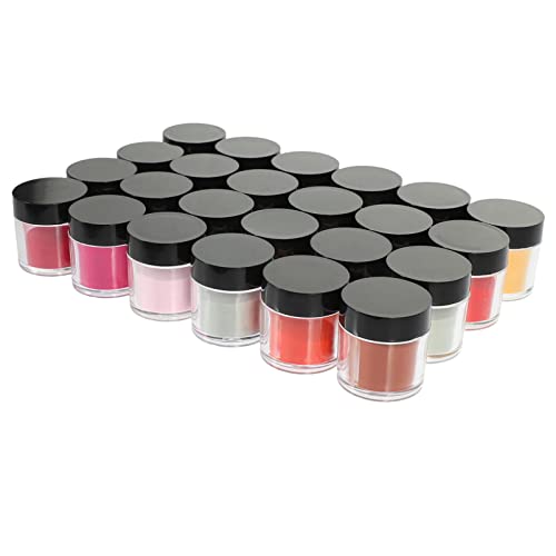 Acrilico Uñas Acrilicas 24 Boxes Pigment Nail Powder, Fluorescent Color Nail Pigments Nail Glitter Gradient Iridescent Nail Art Decoration Uñas Acrilicas Nail Pigment Powder