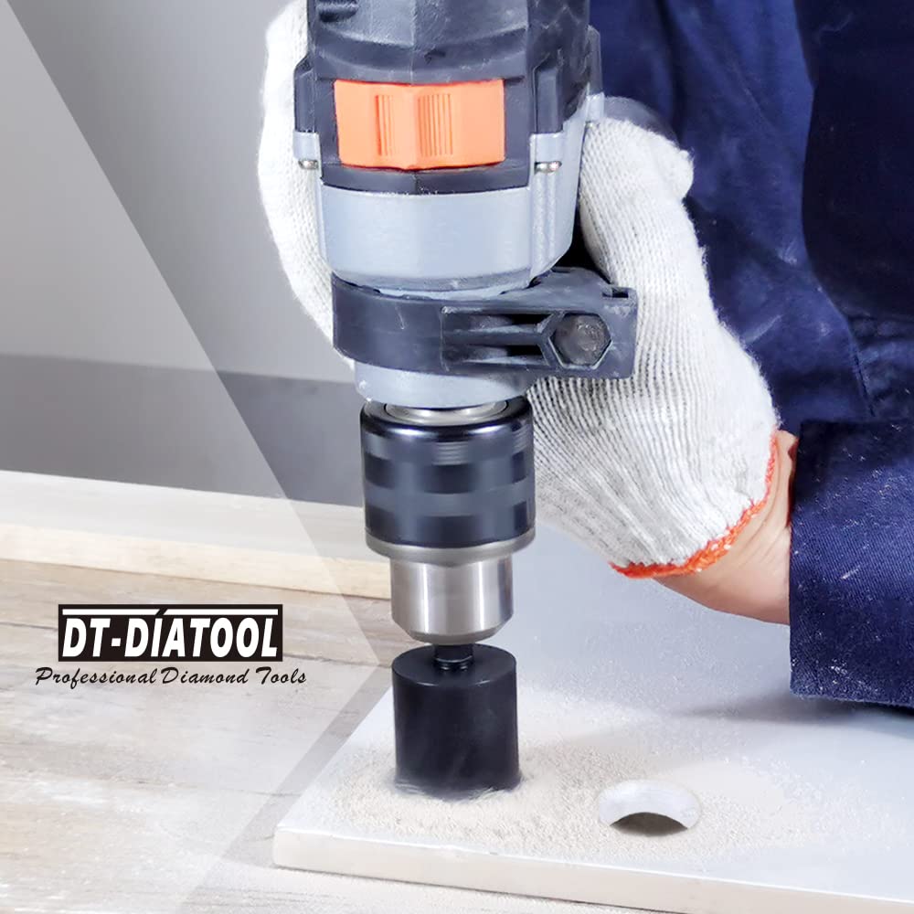 DT-DIATOOL Hex Shank Dry Diamond Drill Core Bits 22mm Vacuum Brazed Hole Saw for Tile Porcelain Ceramic Marble Granite
