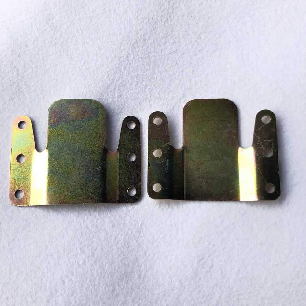 4 Pieces (2 Pairs) Cold Rolled Steel Universal Sectional Sofa Interlocking Photo Frame Connector Bracket Sofa Connector Bracket 1.8mm Thickness Sectional Couch Bracket with Screws, X-Large