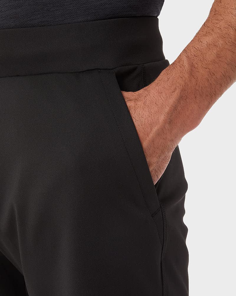 32 Degrees Cool Men's Active Stretch 10 Inch Short | Regular Fit | Active | Adjustable Drawstring | Unlined, Black, Large