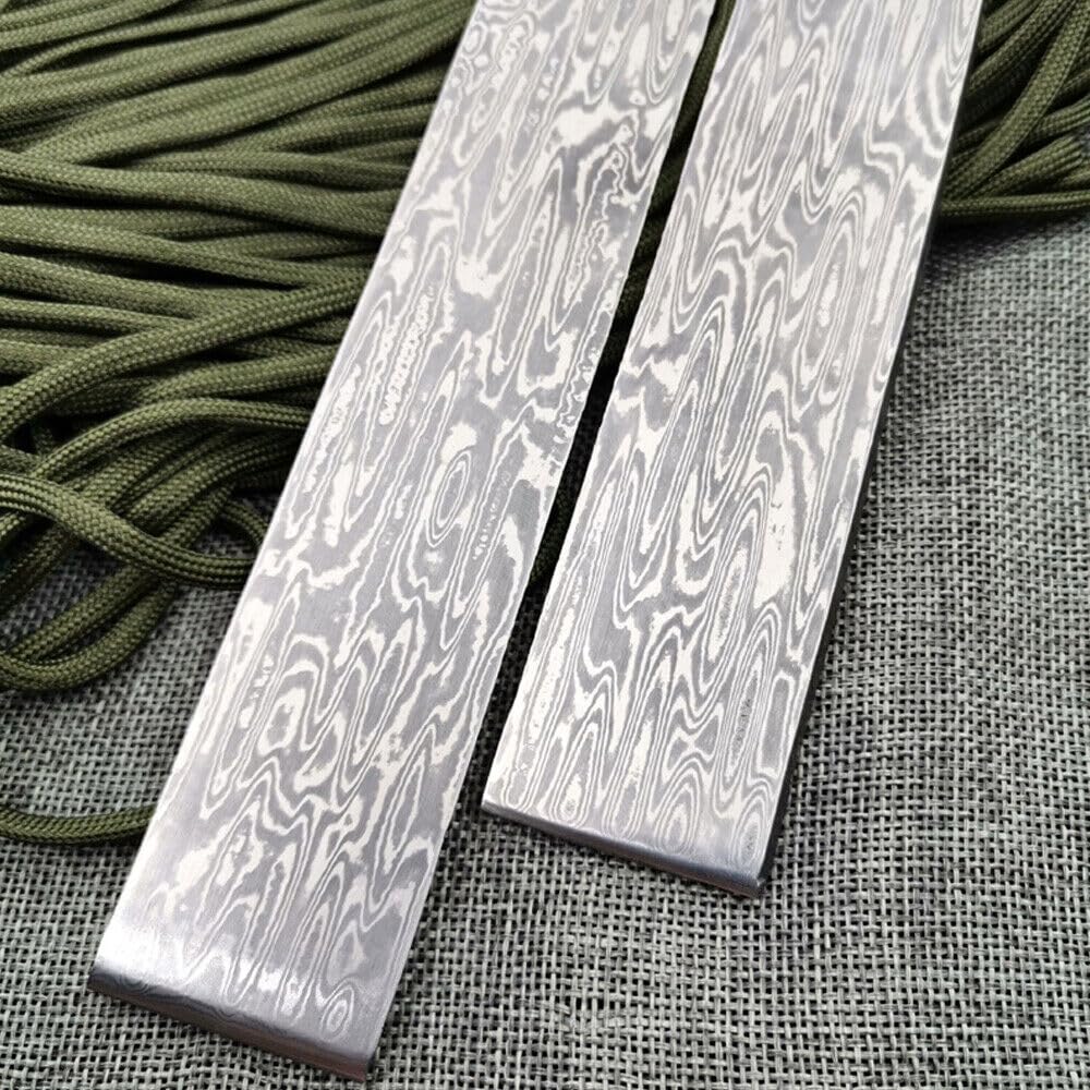 Handmade Damascus Steel Billet Knife/Blank Blade Making Bar Ripple Water Pattern 150x25x3mm