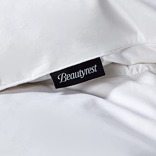 Beautyrest All Season White Down and Feather Comforter-Medium Weight with Corner Tabs β King Size