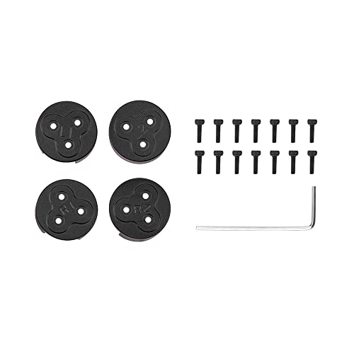 Aluminum Alloy Motor Cover for DJI Avata Drone Engine Protector Cap Dustproof Moisture-Proof Protective Cap RC Quadcopters Drones Accessories EWB 9637 (Black)