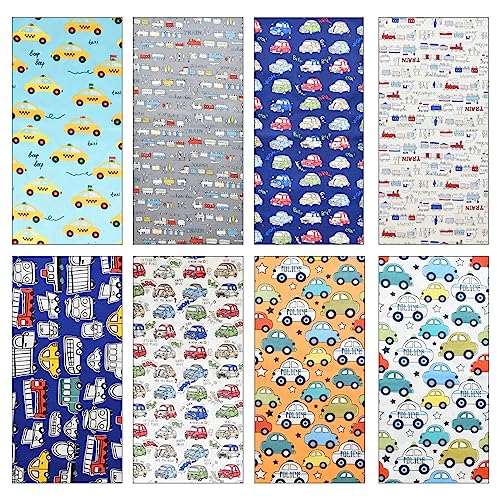 8PCS Cotton Quilting Fabric Bundles 100% Cotton Fat Quarters 20βx20β-Medium Weight- for DIY Crafts,Quilting, Sewing Project, Patchwork (Blue)