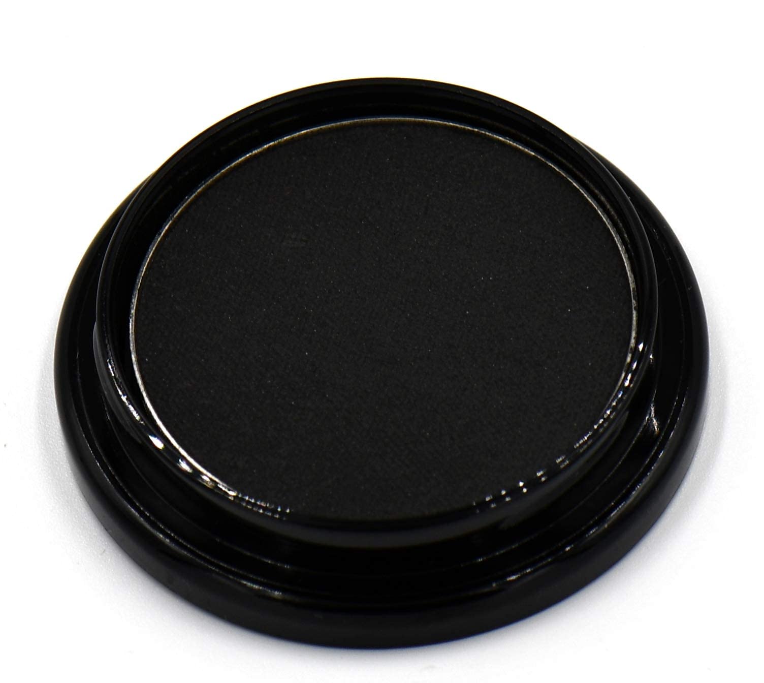 Pure Ziva Black Matte Opaque Smokey Eye Onyx Midnight Zero Jet Black Pressed Powder Single Vegan Eyeshadow; Talc, Paraben & Cruelty Free