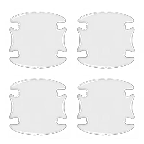 Alvhnt 4PCS Car Door Cup Handle Sticker, Anti-Scratches Car Door Handle Protective Film, Car Door Handle Cup Protector (Clear)