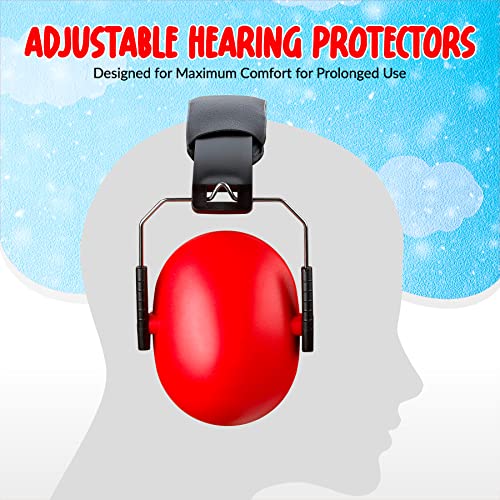 Baby Hearing Protection Earmuffs with Noise Reduction - Lightweight, Adjustable and Foldable NRR 20dB Safety Ear Protection for Infants to Toddlers (3 Months to 2 Years)