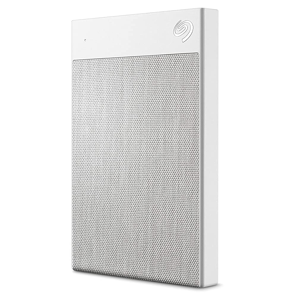 Seagate Backup Plus Ultra Touch HDD 1TB External Hard Drive – White USB-C USB 3.0, (STHH1000402 (Renewed)