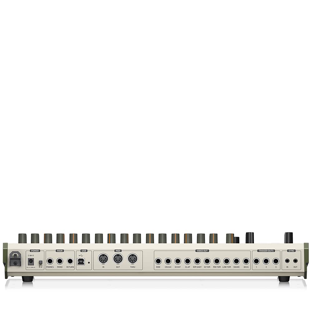 Behringer RHYTHM DESIGNER RD-9 Classic Analog/Digital Drum Machine with 11 Drum Sounds, 64-Step Sequencer, Wave Designer and Dual-Mode Filter