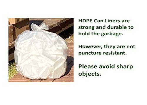 TYPLASTICS 33 Gallon Clear Trash Can Liners - 33" x 40" - HD Garbage Bags - Case of 500