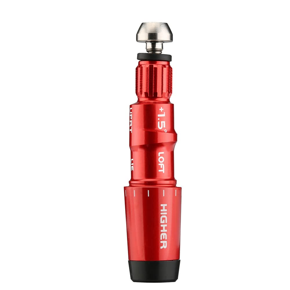 1pc RH 1.5 Degree Red Golf Shaft Sleeve Adapter Compatible with Taylormade M1 Tour Issue Driver Fairway Wood Tip .335