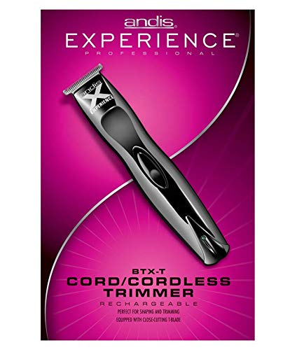 Andis Experience BTX-T Professional Cord/Cordless T-Blade Trimmer with 6 Attachment Combs (The Exclusive Brand by Andis) Model# 22985/BTF