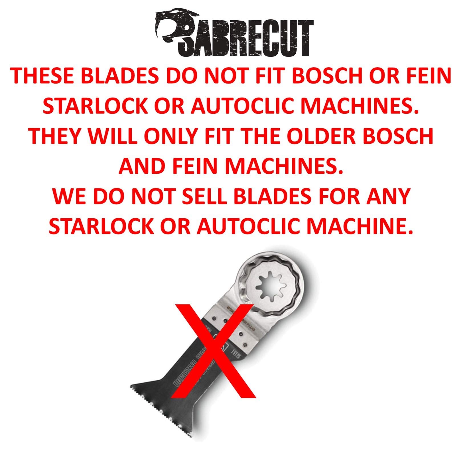25 x SabreCut SPK25A Premium Fast Fit OMT Mix Blades Compatible with Dewalt Bosch Fein (Non-StarLock) Makita Milwaukee Chicago Craftsman Ryobi Rockwell (HyperLock) Porter Cable Multi Tool Accessories