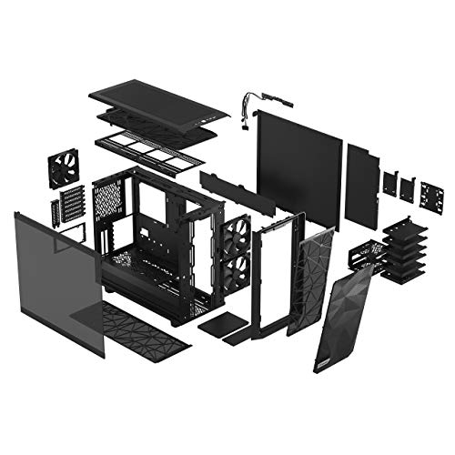 Fractal Design Meshify 2 Black ATX Flexible Light Tinted Tempered Glass Window Mid Tower Computer Case