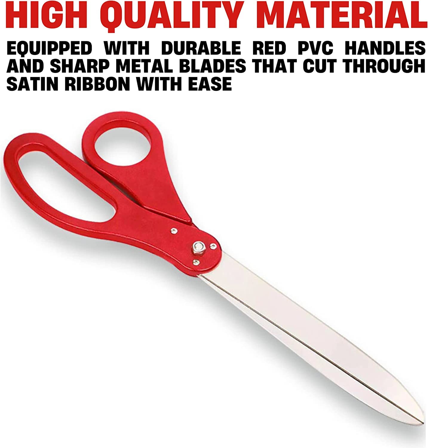 25" Giant Scissors for Ribbon Cutting Ceremony Big Ribbon Cutting Scissors for Special Events and Ceremonies Heavy Duty Scissors Giant Ribbon Cutting Scissors for Inauguration Ceremonies Special Event