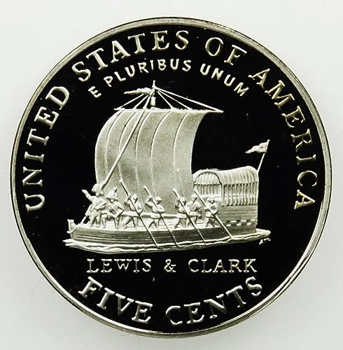 2004 S Deep Cameo Proof Jefferson Nickels Set of 2 coins - Lewis and Clark Keelboat and Louisiana Purchase Peace - 5c US Mint DCAM