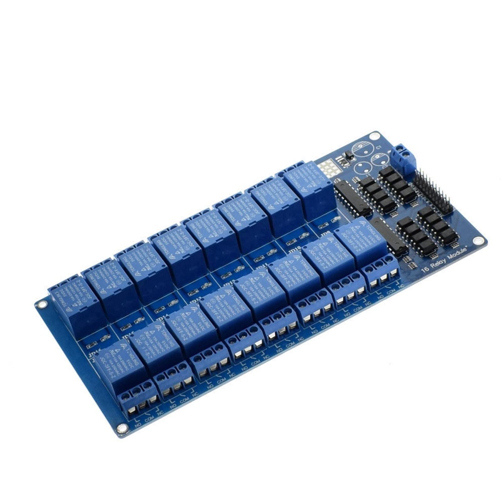 1PCS 5V 16 Channel Relay Module for ARM AVR DSP Electronic Relay Plate Belt Optocoupler Isolation (Color : 12V 16 Channel Relay)