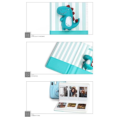 3 Inch Photo Card Holder MultiPurpose Camera Photo Album Large Capacity High Transparency Pocket 96 Page Movie Ticket Pockets