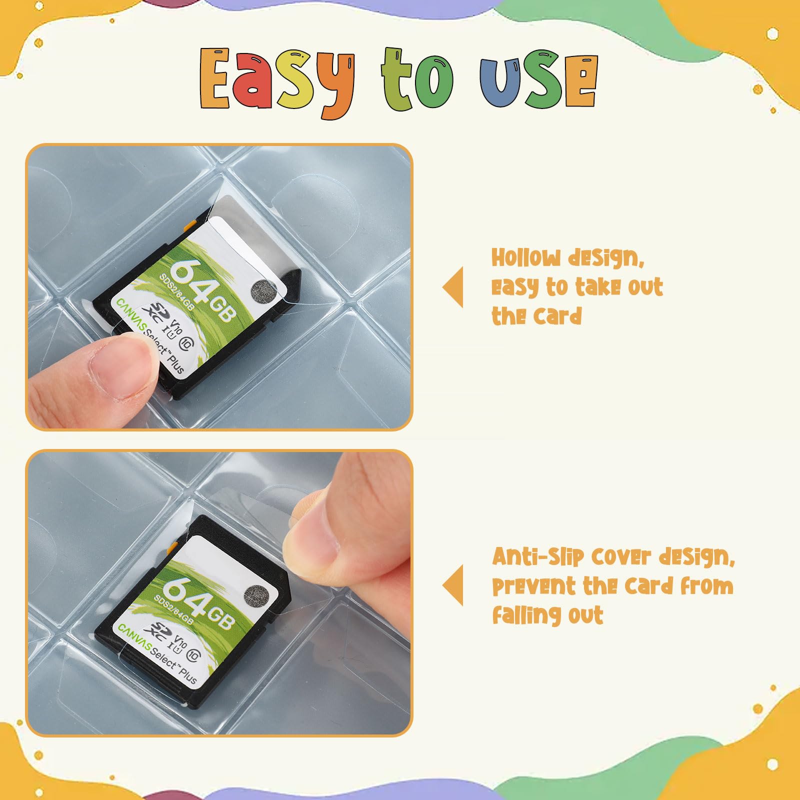 300 Mini Card NFC Tag Binder Holder Animal Design Game Pockets 1.3 x 1.5 Inch Card Carrying Case with Secure Zipper