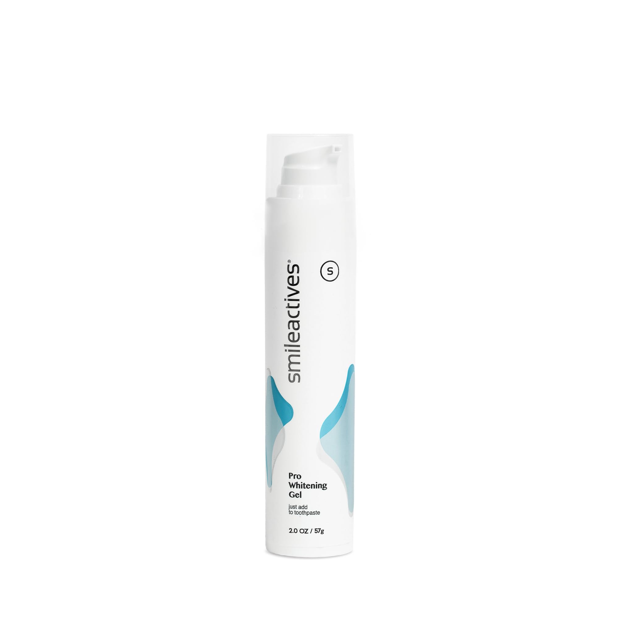 Smileactives Teeth Whitening Gel for Toothpaste with Clinical-Grade Hydrogen Peroxide, Tooth Stain Remover for White Teeth, Dentist Quality Pro Whitening Gel to Remove Coffee Stains, 2 oz Bottle