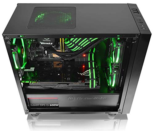 Thermaltake Versa H17 Black Micro ATX Mini Tower Gaming Computer Case 2.0 Edition with One 120mm Rear Fan Pre-Installed CA-1J1-00S1NN-A0