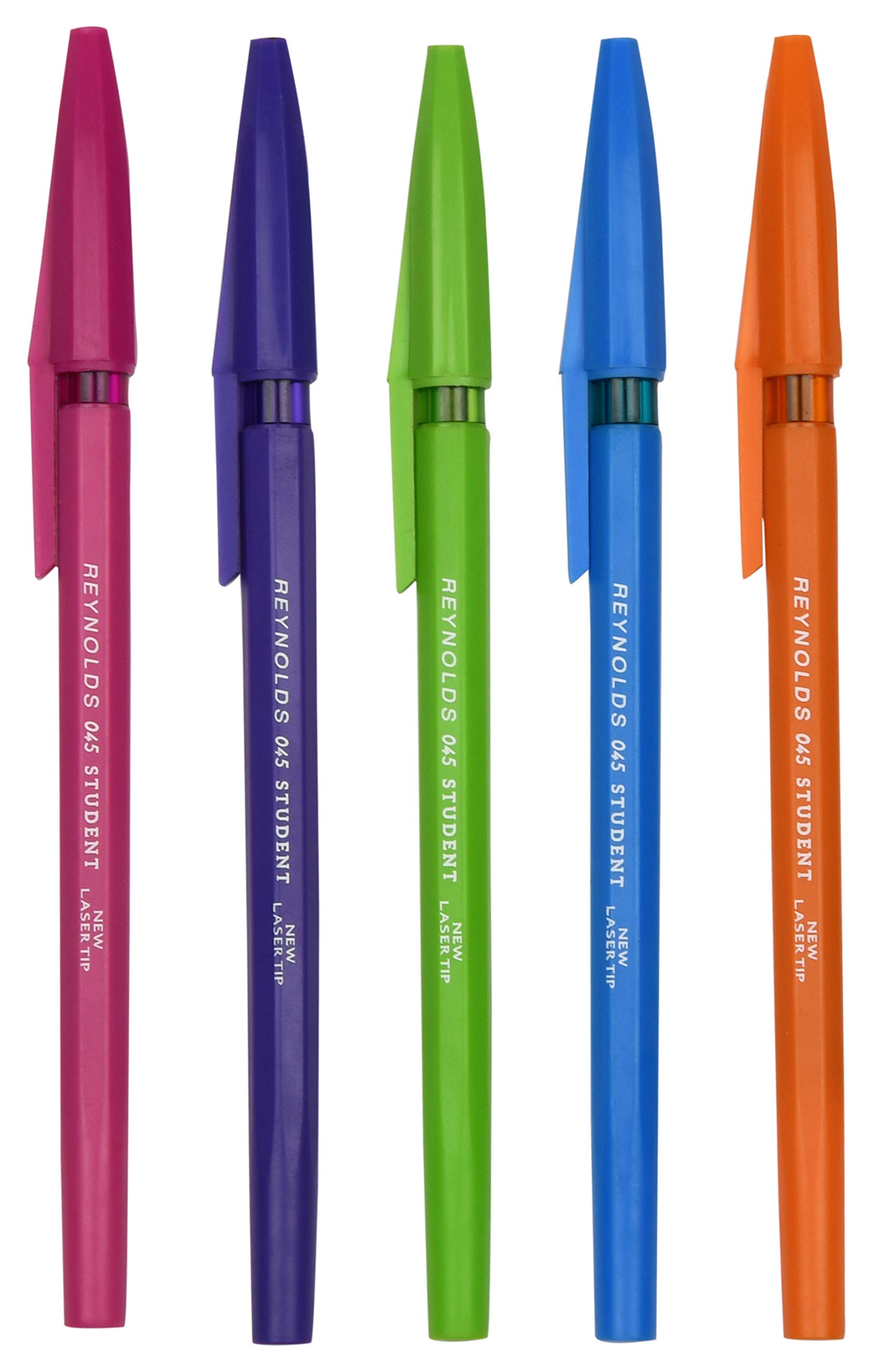 Reynolds 045 Student Ball Pens Fine Point (0.7mm), Blue Ink, Jar (50 count)