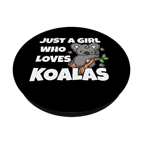 Just A Girl Who Loves Koalas Cute Koala Bear Costume PopSockets Swappable PopGrip