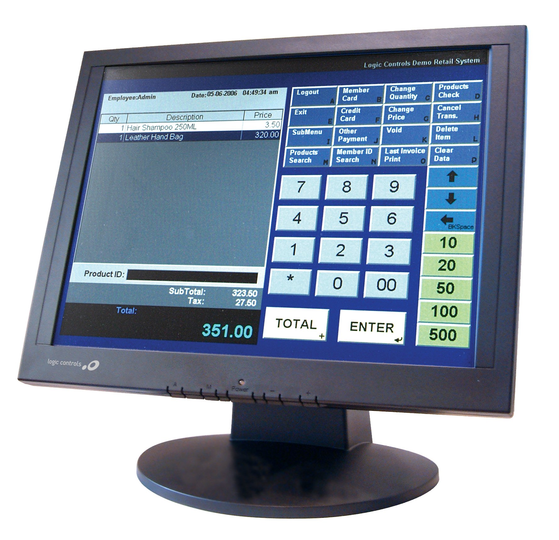 Bematech, LE1000, Monitor, 15" Resistive Touch, USB Interface