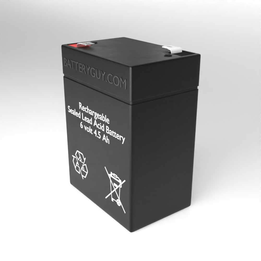 BatteryGuy 506 DXN Monitor Replacement 6V 4.5Ah SLA Battery Brand Equivalent (Rechargeable) - Qty of 1