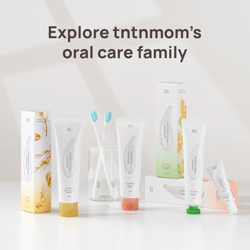 TNTNMOM'S Vegan Toothpaste for Pregnancy | Fluoride-Free, Folic Acid & Vitamin B6 Enriched | Prevents Tooth Decay, Plaque & Gum Issues | Gentle Formula for Morning Sickness Support | Rooibos, 4.2oz