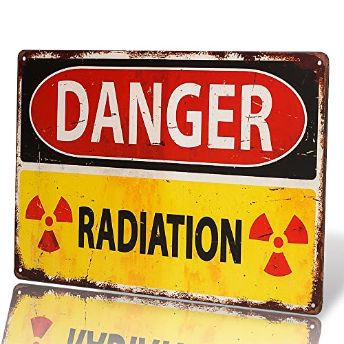 dingleiever-Danger Sign-Danger Radiation Allied Military Vintage Metal Sign -Funny Vintage Signs