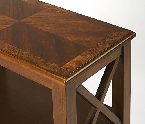 BUTLER VANCE OLIVE ASH BURL BOOKCASE