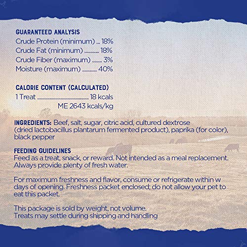 Blue Dog Bakery, Natural Dog Treats, Beef Sticks, Grain Free, USA Beef 7.8oz (1 Count)