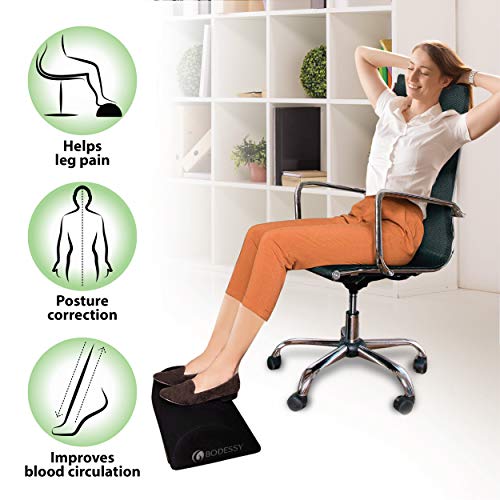 Foot Rest Under Desk, Ergonomic Memory Foam Foot Cushion, Office Foot Rest Pillow, Foot Pillow Office Home Accessories, Desk Foot Stool Rocker, Non-Slip Bottom