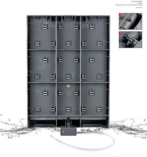 FSYD Black 52 Pegs Lab Supply Drying Rack, Pegboard Bench-top/Wall-Mount Laboratory Glassware 52 Detachable PegsLab Drying Draining Rack Cleaning Equipment