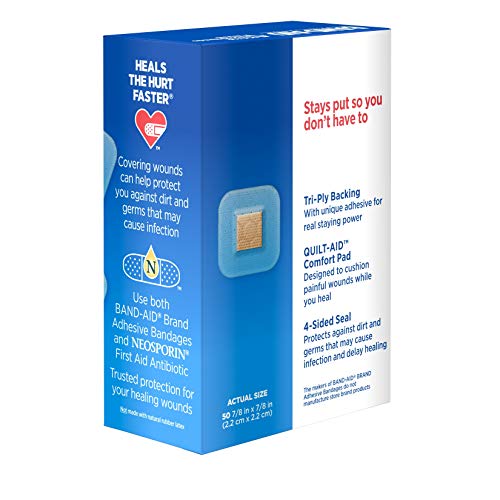 Band-Aid Brand Tru-Stay Clear Spots Discreet First Aid and Wound Care for Minor Cuts and Scrapes, All One Size, 50 Count