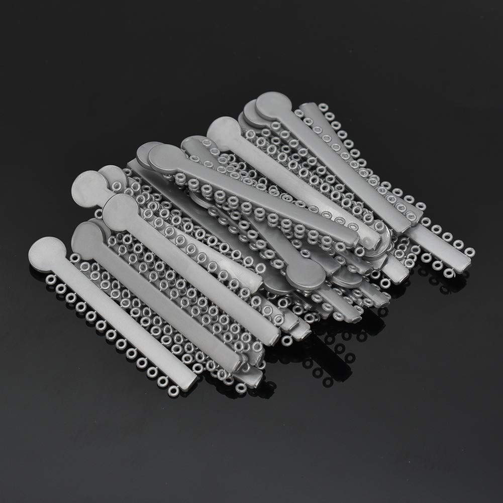 Angzhili Dental Ligature Ties for Braces,Orthodontic Ligature Ties,1040 Pcs Elastic O-Ring (Gray)
