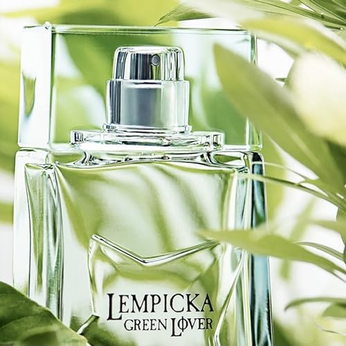Lolita Lempicka Green Lover Eau De Toilette Spray for Men - Fresh Masculine Scent w/Notes of Gin, Juniper, & Peppermint - Ideal for Daily Wear and Special Events - 3.4 Oz