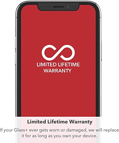 ZAGG InvisibleShield Glass+ Screen Protector β HD Tempered Glass for iPhone XS/X β Impact & Scratch Protection - Easy to Apply Tools Included - 2 PACK