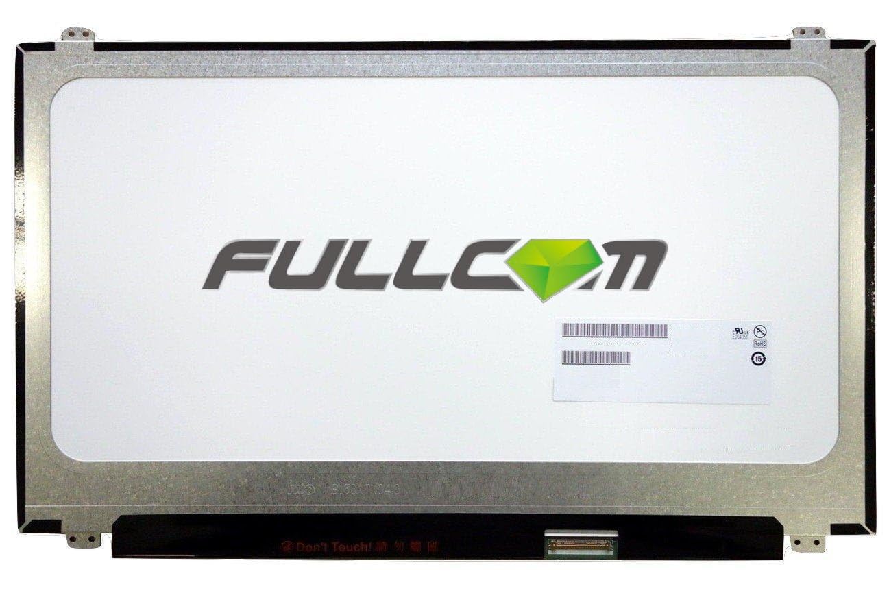FULLCOM New LCD Replacement Screen 15.6 Inch LP156WF4(SP)(L2)/LP156WF4-SPL2 FHD 1920x1080 (with Tabs) 30 Pin Matte for Laptop/Display/Screen/LCD Application