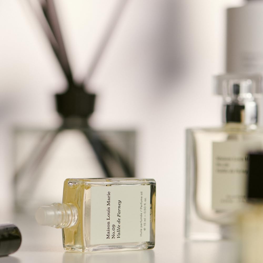 Maison Louis Marie - No.09 Vallée de Farney Natural Roll-On Perfume Oil | Luxury Clean Beauty + Non-Toxic Fragrance (0.5 fl oz | 15 ml)