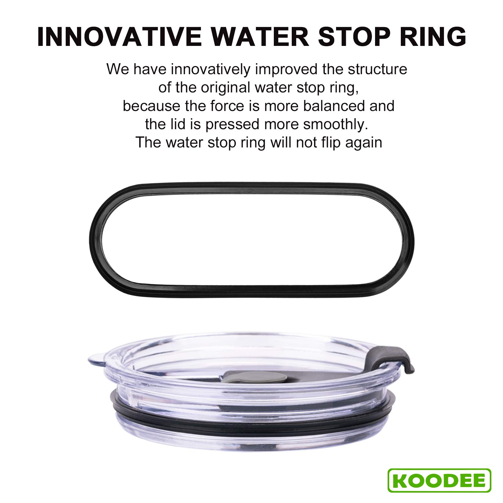 3 Pack Replacement Rubber Gasket Seal Ring for 20 oz Insulated Stainless Steel Tumbler Lids fit for Yeti, Ozark, Beast, KOODEE, SUNWILL, Umite Chef, BPA Free (3 Pack)